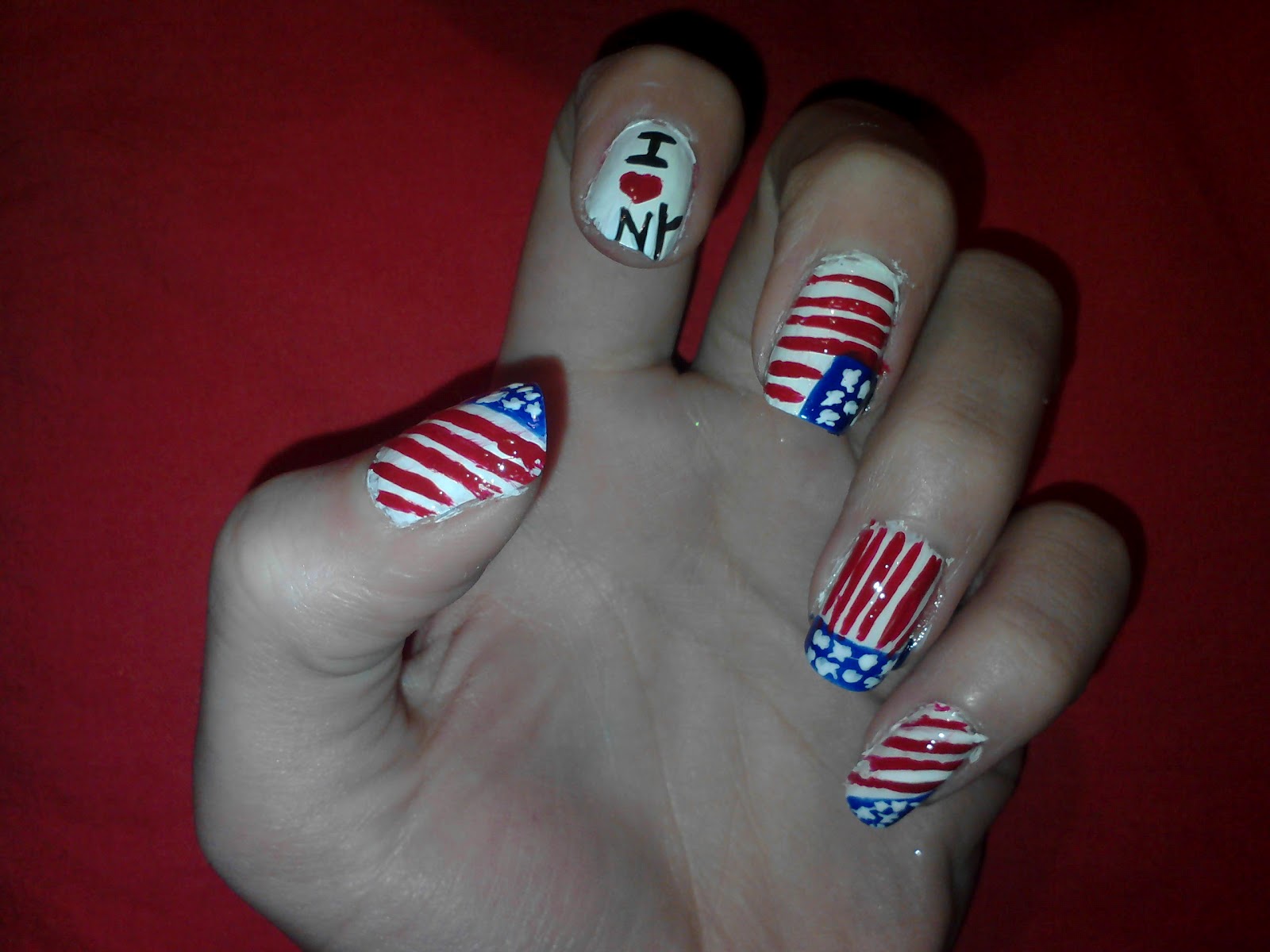 DIY and TV Series !!!: I love New York!!Nail Art The United States of ...